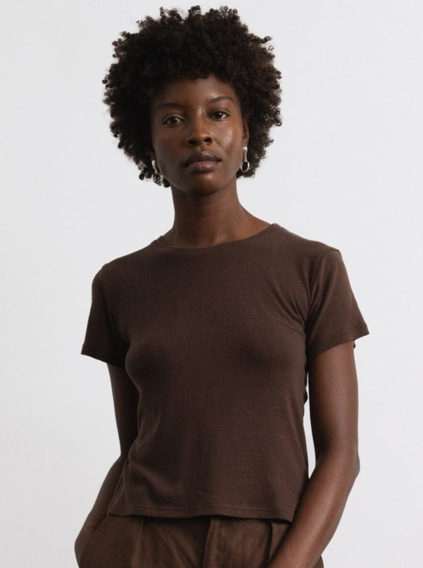 Classic Tee, Regen Silk Noil Jersey, Manzanita | OZMA