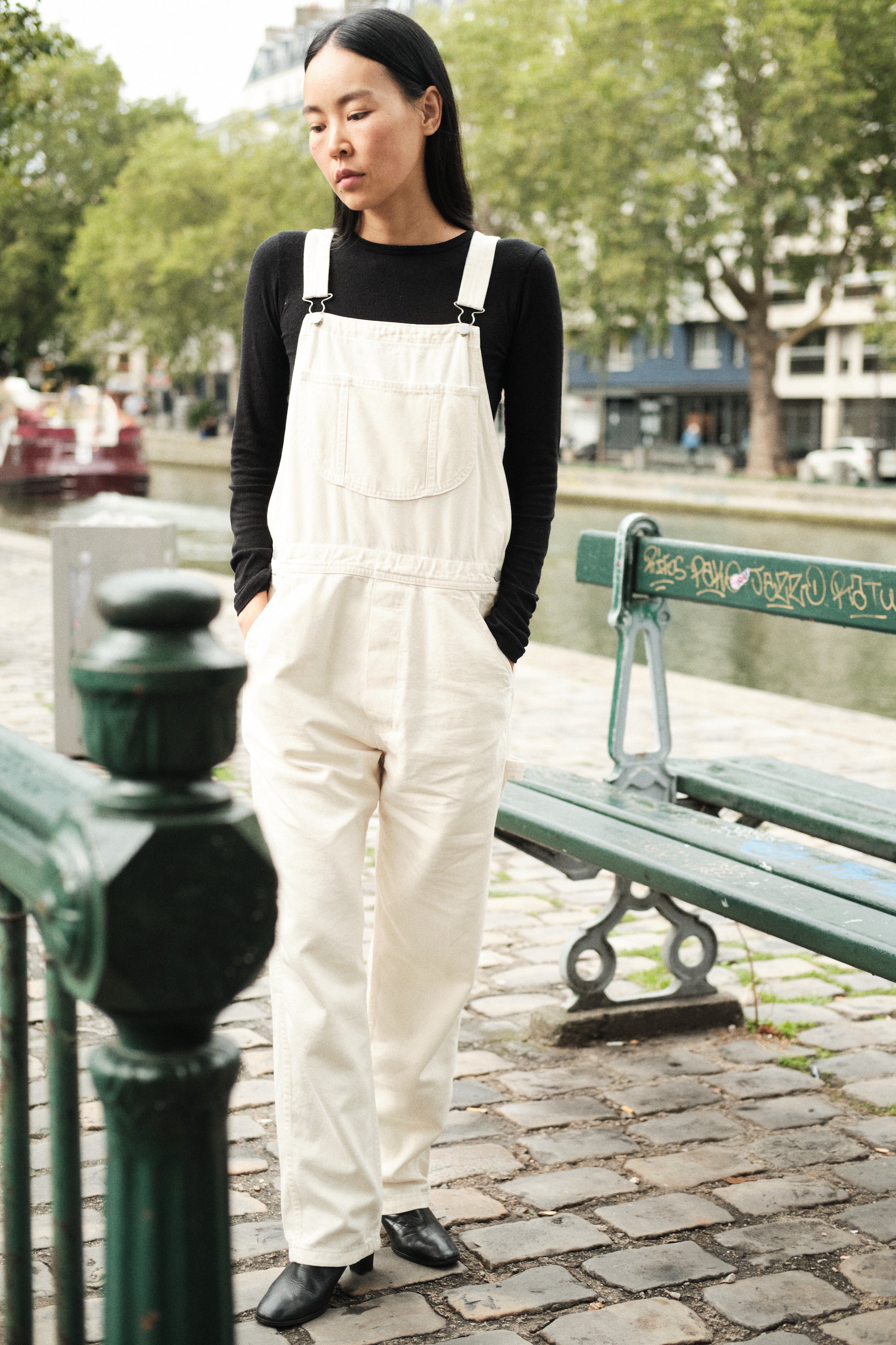 Standard Overalls, Tencel Bull Denim, Putty | OZMA