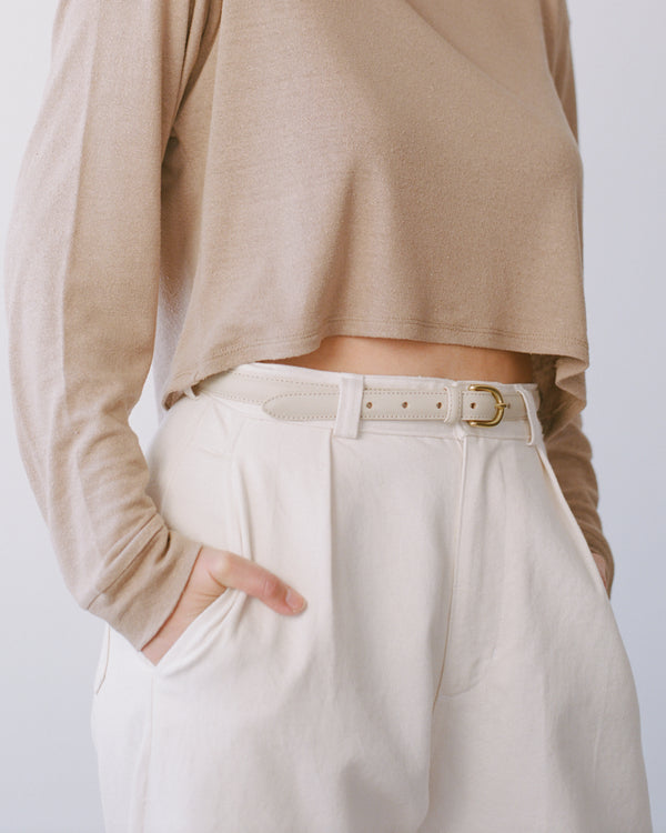 (Imperfect) Classic Belt, Leather, Bone